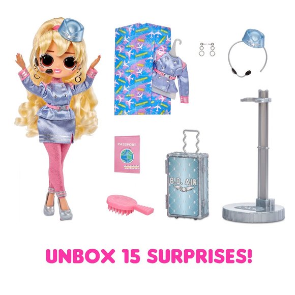 None | Toys | Lol Surprise Omg World Travel Fly Gurl Fashion Doll With ...